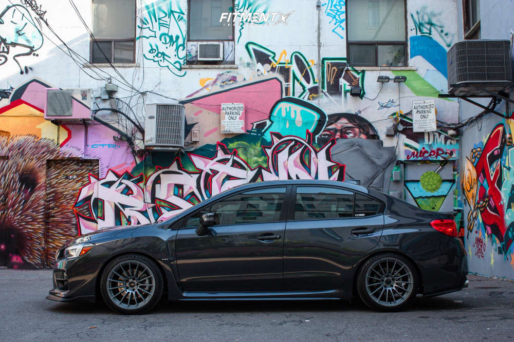 2016 Subaru WRX Limited with 18x9.5 Ambit Re02 and Firemax 245x40 on ...