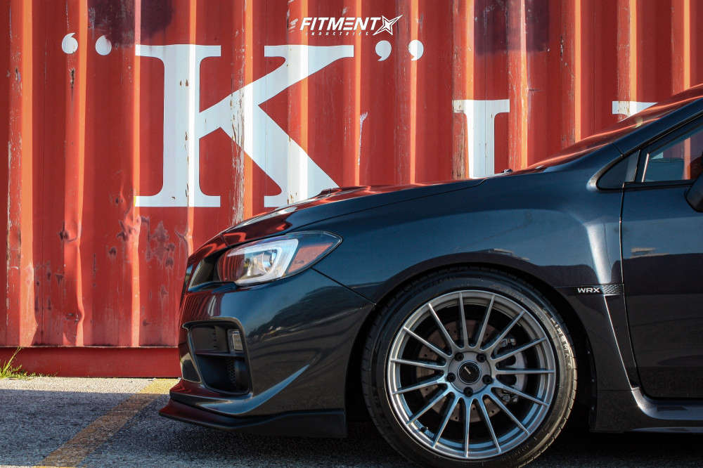 2016 Subaru WRX Limited with 18x9.5 Ambit Re02 and Firemax 245x40 on ...