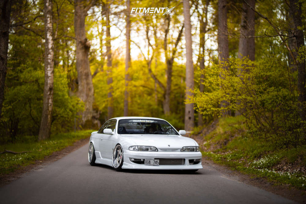 1994 Nissan 240SX SE with 18x10.5 Work VS KF and Nankang 245x35 on ...