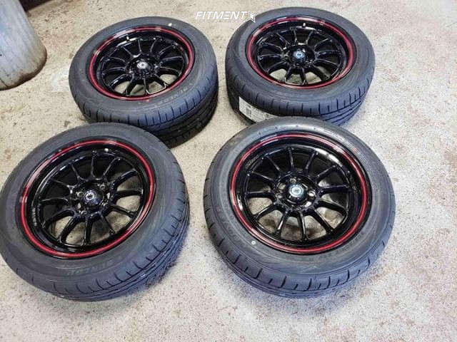 1998 Honda Civic LX with 15x7.5 Konig Tweaked and Dunlop 205x50 on ...