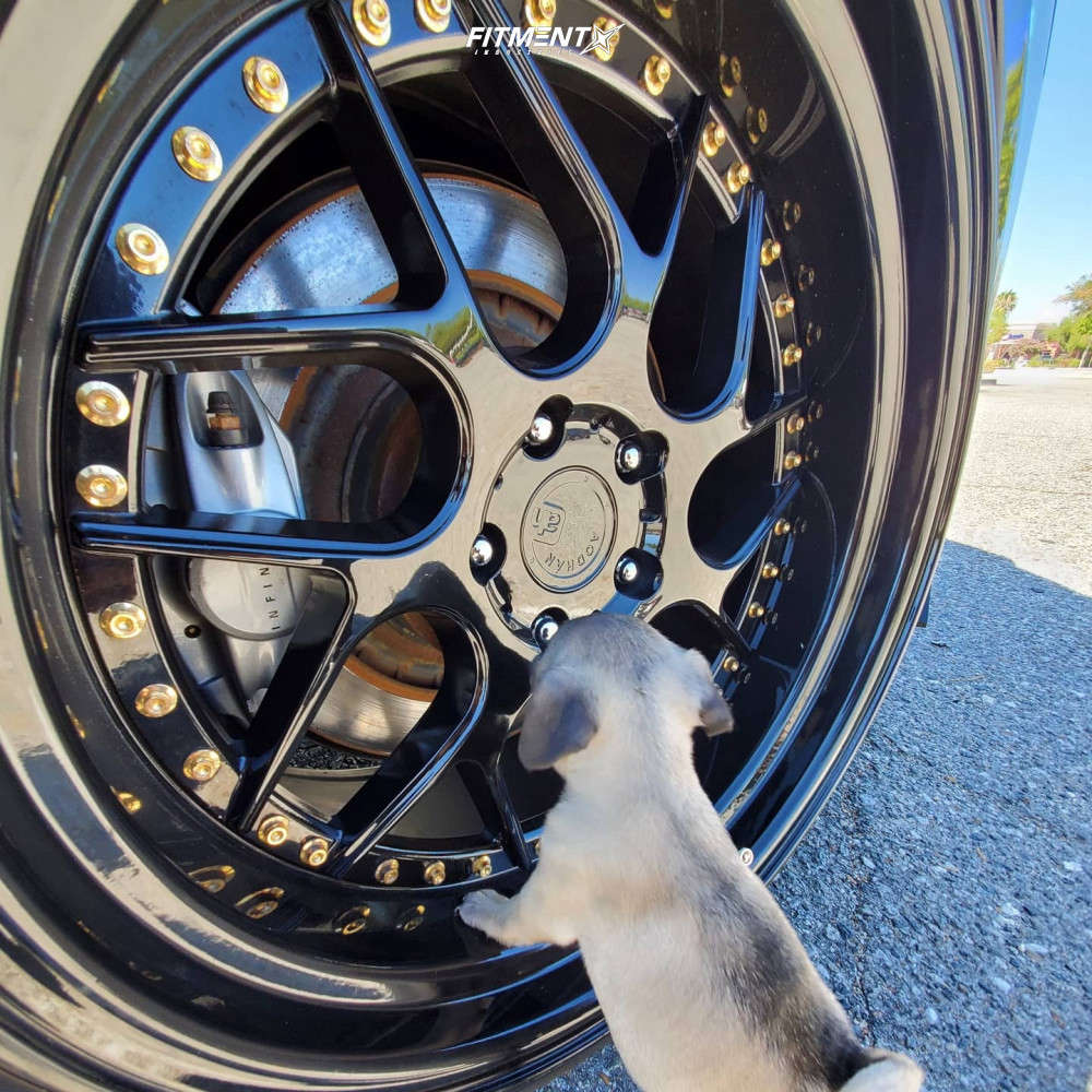 2008 INFINITI G37 Sport with 19x10 Aodhan DS02 and Goodyear 245x40 on ...