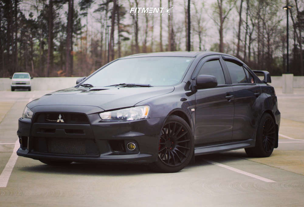 2014 Mitsubishi Lancer Evolution GSR with 18x9.75 XXR 550 and Michelin ...