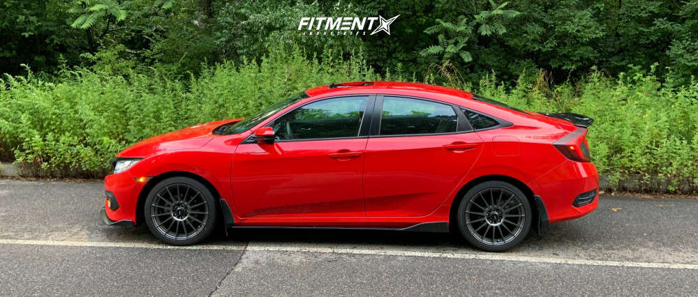 2016 Honda Civic EX with 18x8 Konig Rennform and Firestone 225x40 on ...