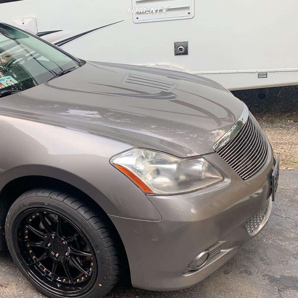 2009 INFINITI M35 X with 18x9.5 Aodhan Ds07 and Federal 245x40 on Stock ...
