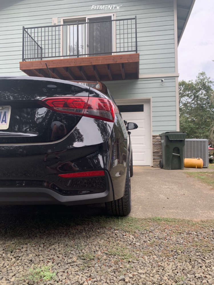 2018 Hyundai Accent SE with 17x7 Tuners D17 and Cooper 205x50 on Stock ...