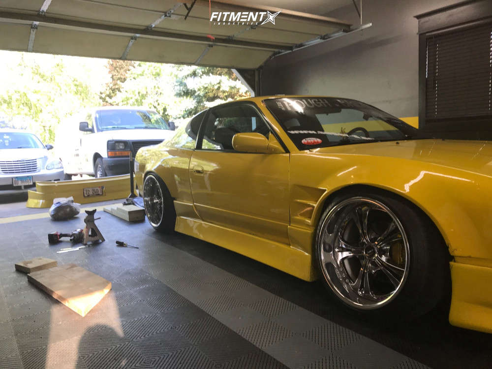 1989 Nissan 240SX Base with 18x10 Weds Cerberus Ii and Federal 225x40 ...
