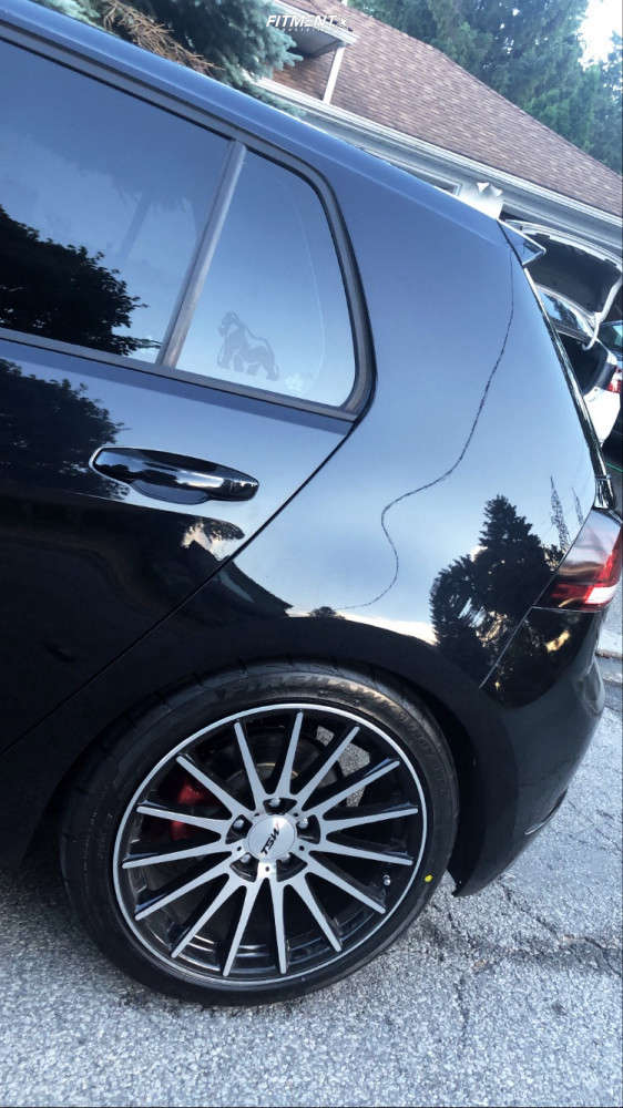 2018 Volkswagen Golf Trendline with 18x8.5 TSW Chicane and Firestone ...