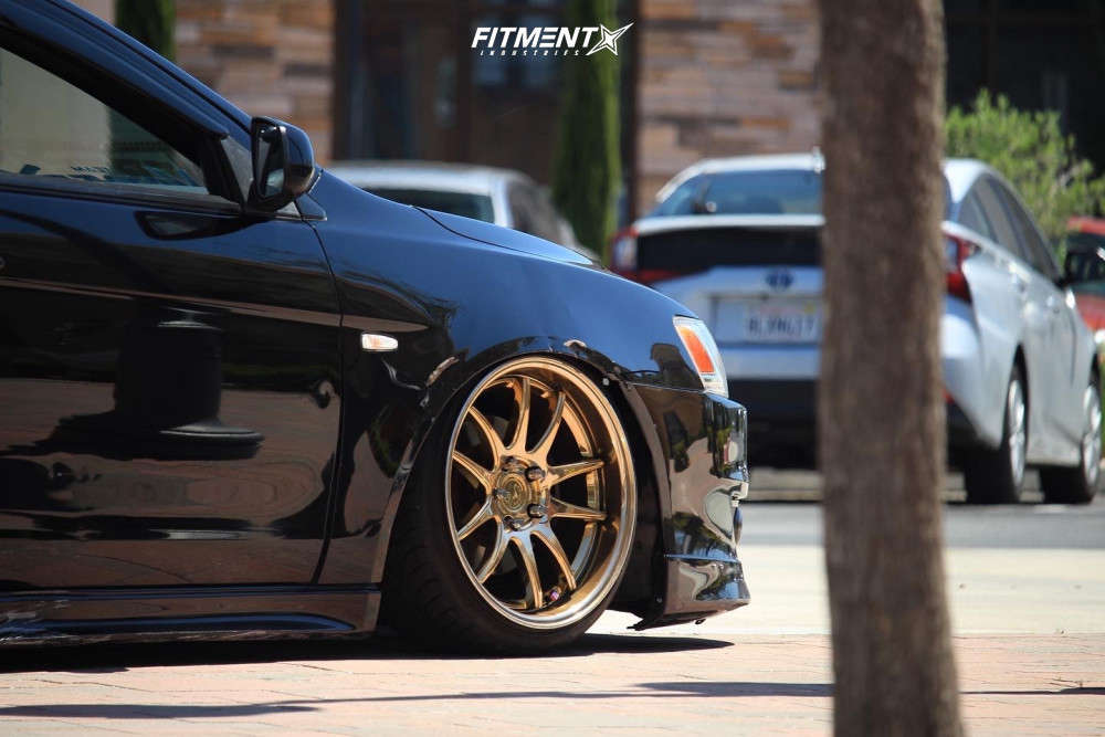 2008 Mitsubishi Lancer GTS with 18x9.5 Aodhan DS02 and Nitto 215x35 on ...