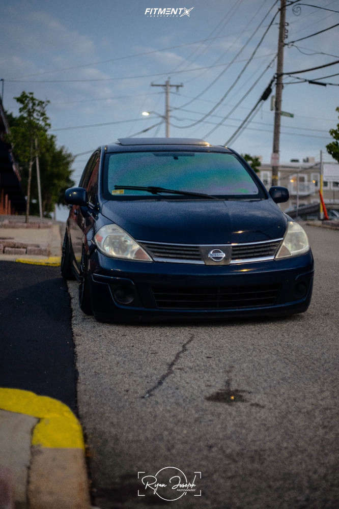 2007 Nissan Versa S with 17x9 GMR GMR-01 and Atlas 195x40 on Coilovers ...