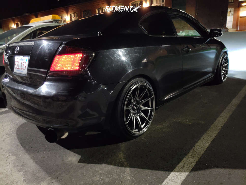 2007 Scion TC Base with 18x9.75 XXR 527 and Nankang 215x40 on Coilovers ...