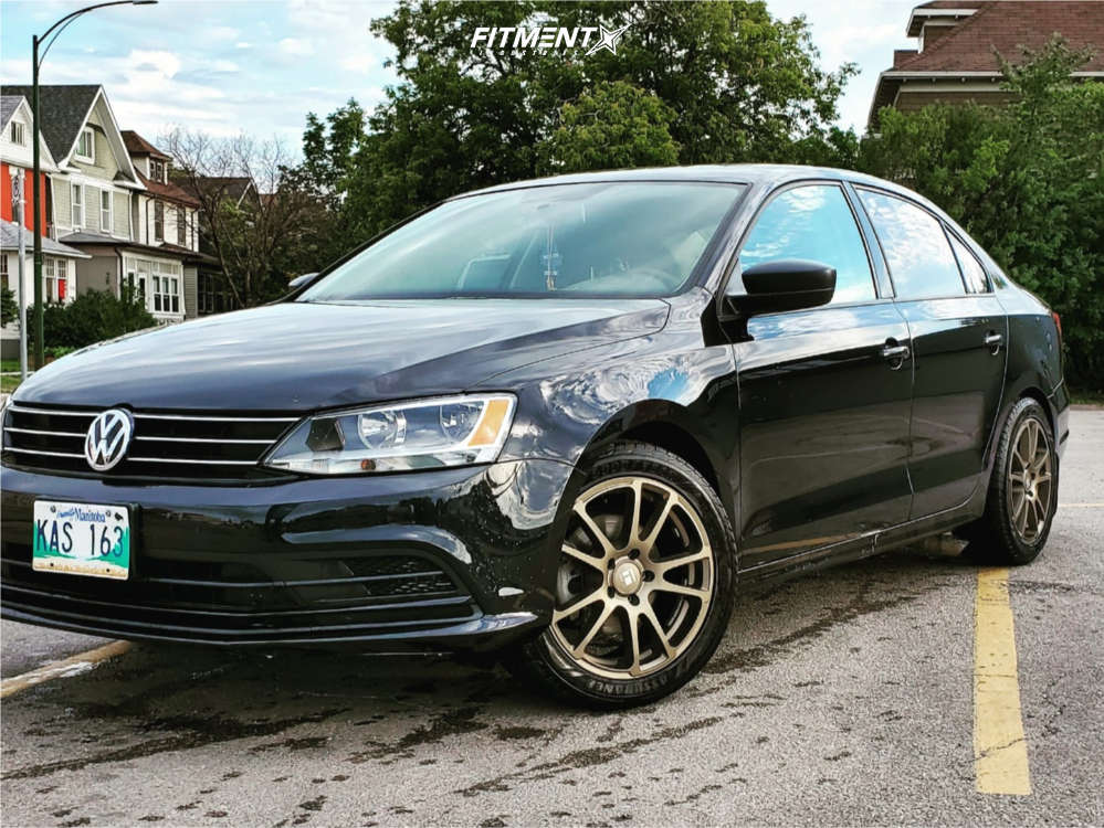 2016 Volkswagen Jetta Sport with 17x7.5 Touren Tf03 and Goodyear 235x40 ...