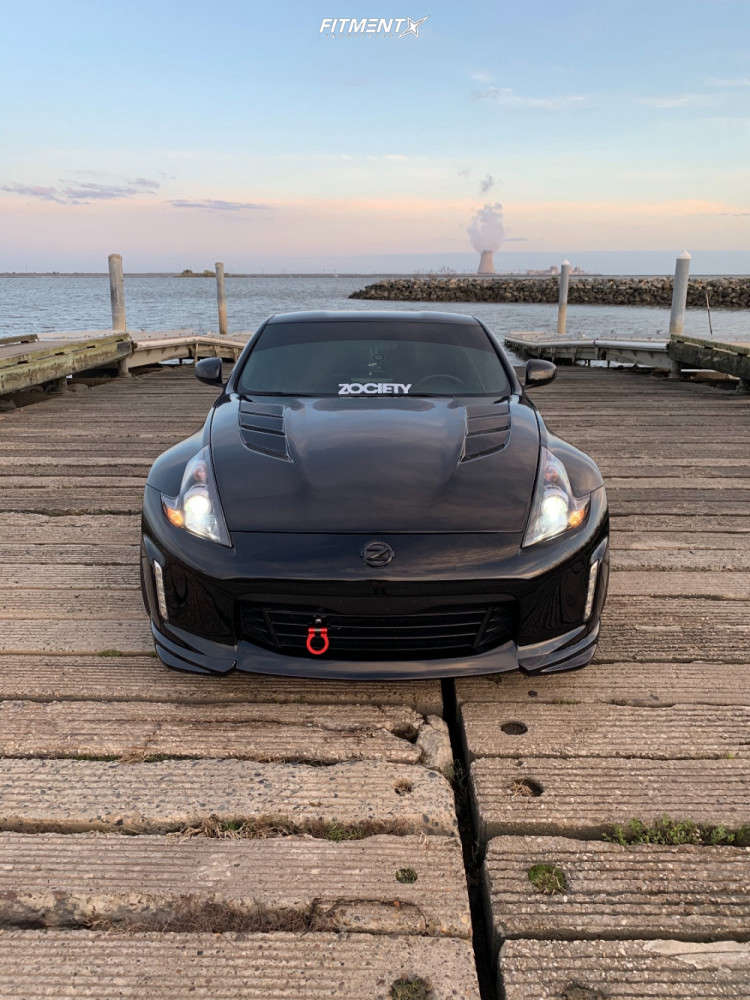 2013 Nissan 370Z Touring with 19x9.5 Work Emotion Cr Kiwami and ...