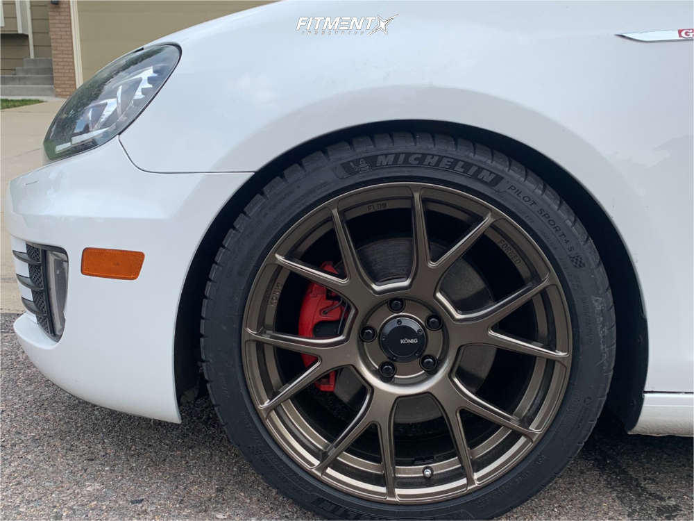 2013 Volkswagen GTI Base with 18x8.5 Konig Ampliform and Michelin ...