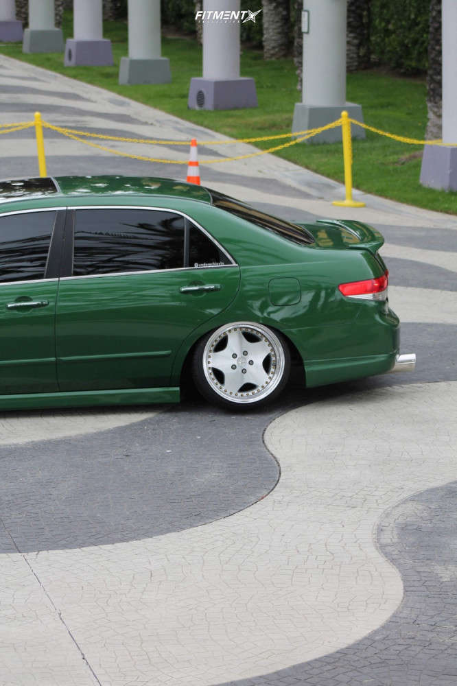 2004 Honda Accord EX with 18x9.5 Work Ryver and Lionhart 215x35 on ...