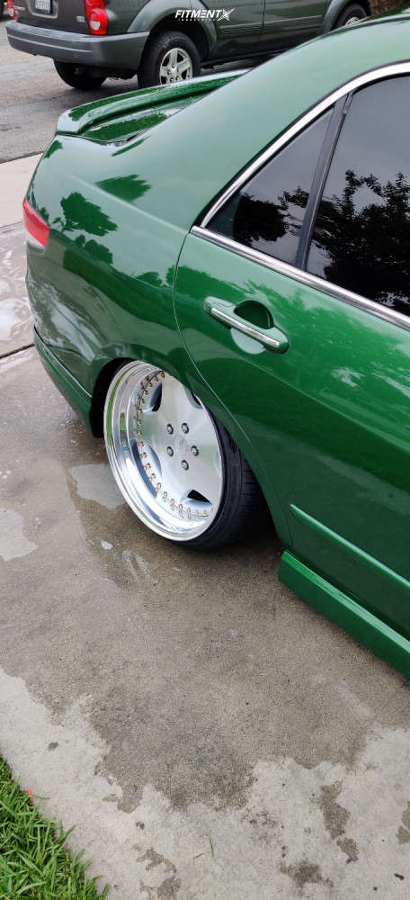 2004 Honda Accord EX with 18x9.5 Work Ryver and Lionhart 215x35 on ...