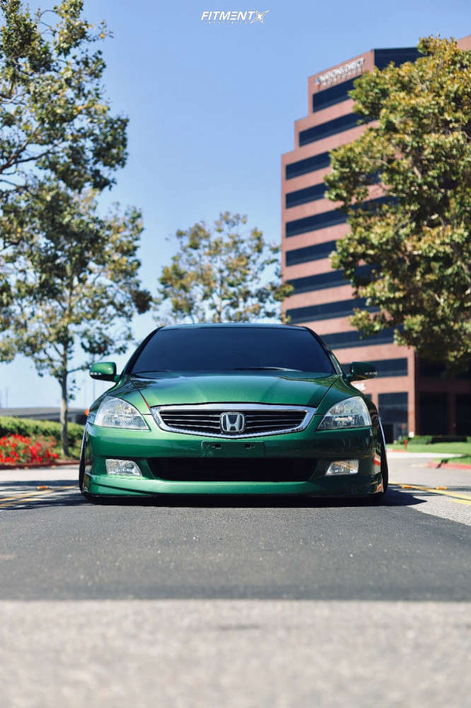 2004 Honda Accord EX with 18x9.5 Work Ryver and Lionhart 215x35 on ...