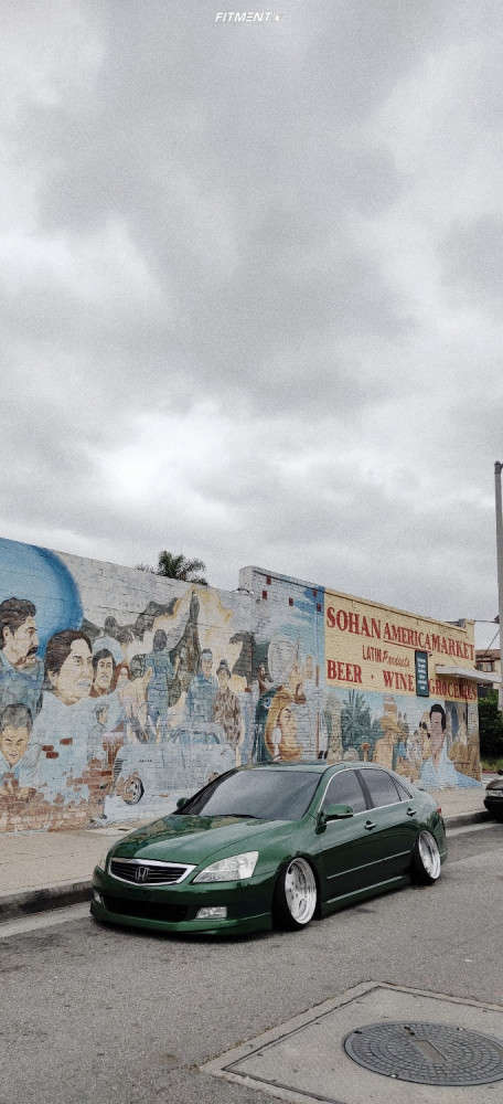 2004 Honda Accord EX with 18x9.5 Work Ryver and Lionhart 215x35 on ...