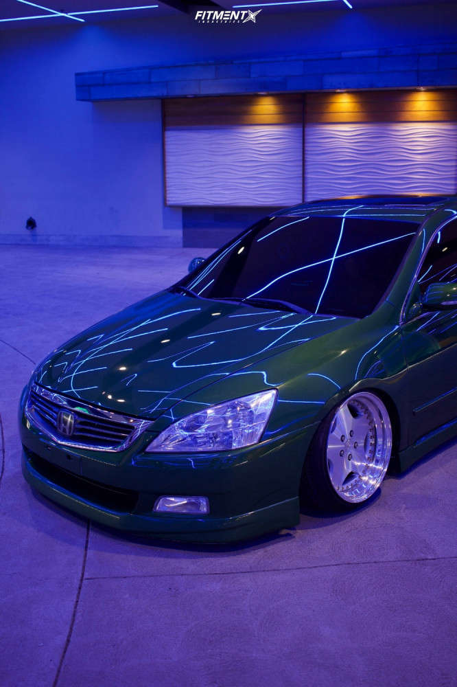 2004 Honda Accord EX with 18x9.5 Work Ryver and Lionhart 215x35 on ...