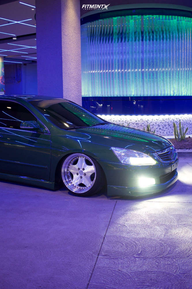 2004 Honda Accord EX with 18x9.5 Work Ryver and Lionhart 215x35 on ...