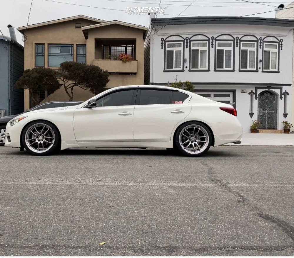 2018 INFINITI Q50 Luxe with 20x9.5 Work Emotion Cr 2p and Yokohama ...