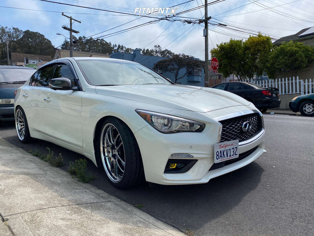 2018 INFINITI Q50 Luxe with 20x9.5 Work Emotion Cr 2p and Yokohama ...