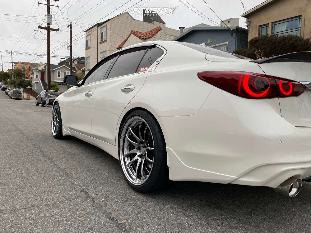 2018 INFINITI Q50 Luxe with 20x9.5 Work Emotion Cr 2p and Yokohama ...