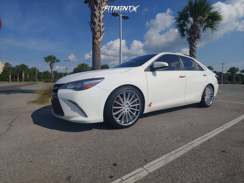 2016 Toyota Camry SE with 20x8.5 Ruff R3 and Sentury 245x35 on Lowering ...