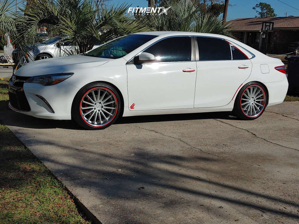 2016 Toyota Camry SE with 20x8.5 Ruff R3 and Sentury 245x35 on Lowering ...
