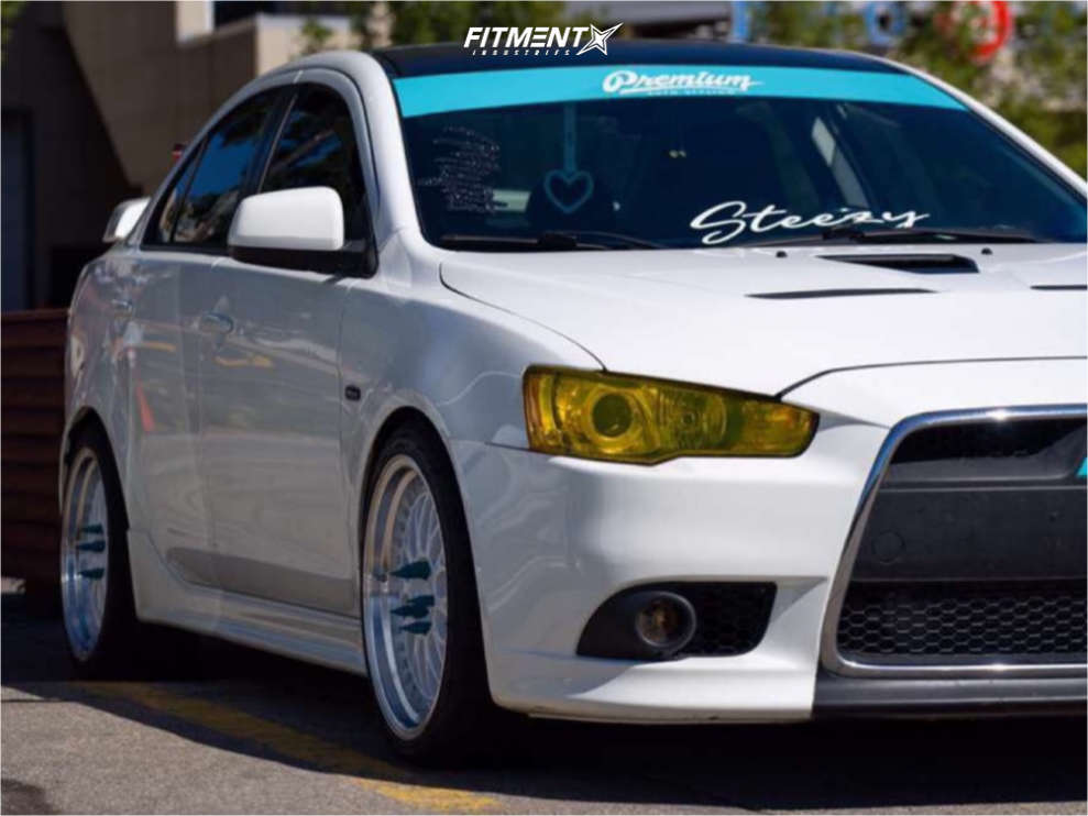 2009 Mitsubishi Lancer Ralliart with 18x8.5 ESR Sr01 and Lanvigator ...