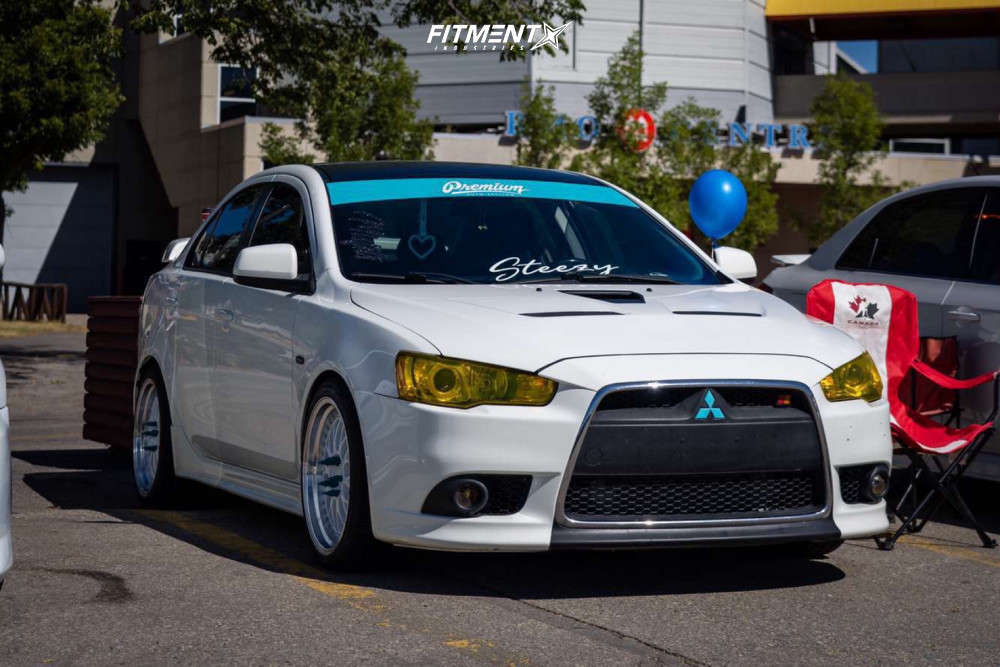 2009 Mitsubishi Lancer Ralliart with 18x8.5 ESR Sr01 and Lanvigator ...