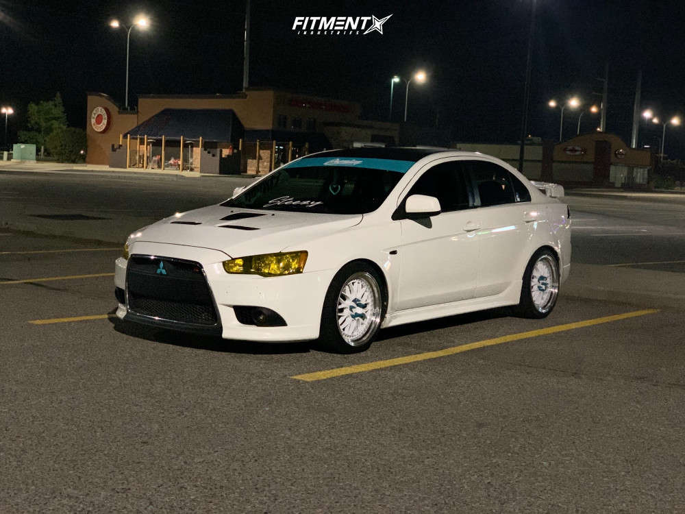 2009 Mitsubishi Lancer Ralliart with 18x8.5 ESR Sr01 and Lanvigator ...