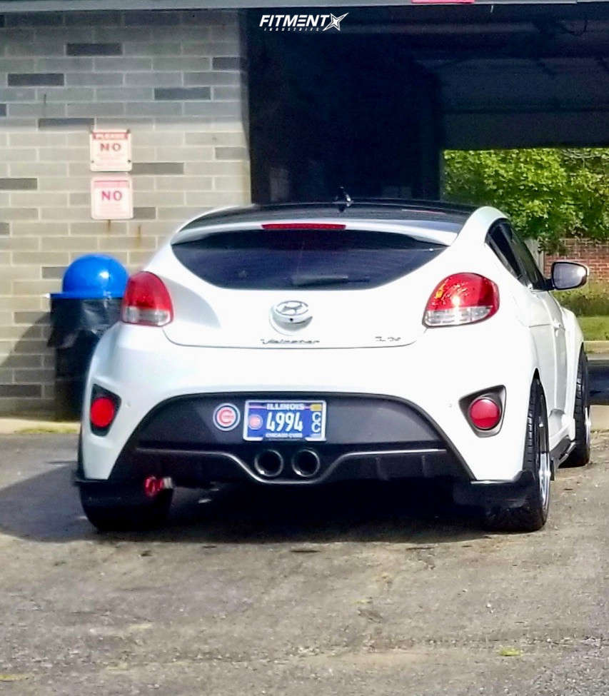 2016 Hyundai Veloster Turbo with 18x8.5 Aodhan Ds01 and Federal 265x35 ...