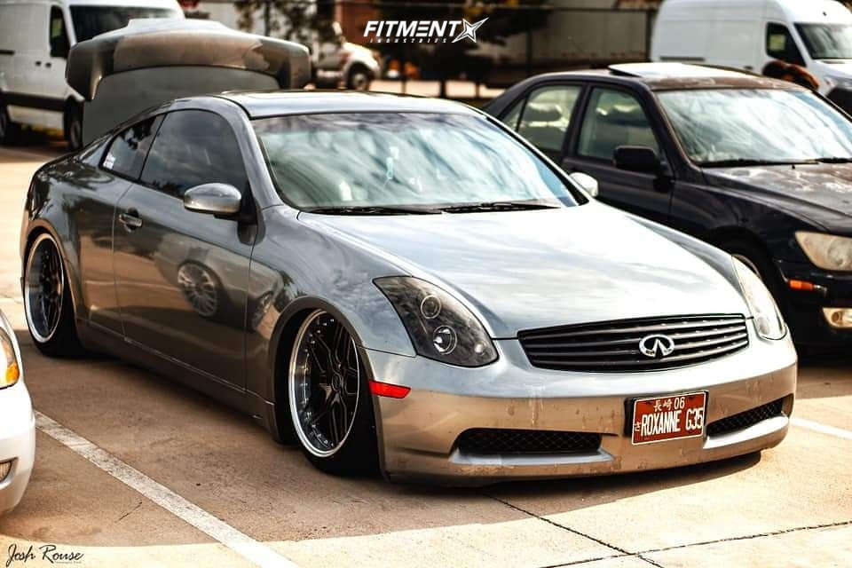 2006 INFINITI G35 2dr Coupe (3.5L 6cyl 6M) with 19x9.5 ESR CS15 and ...