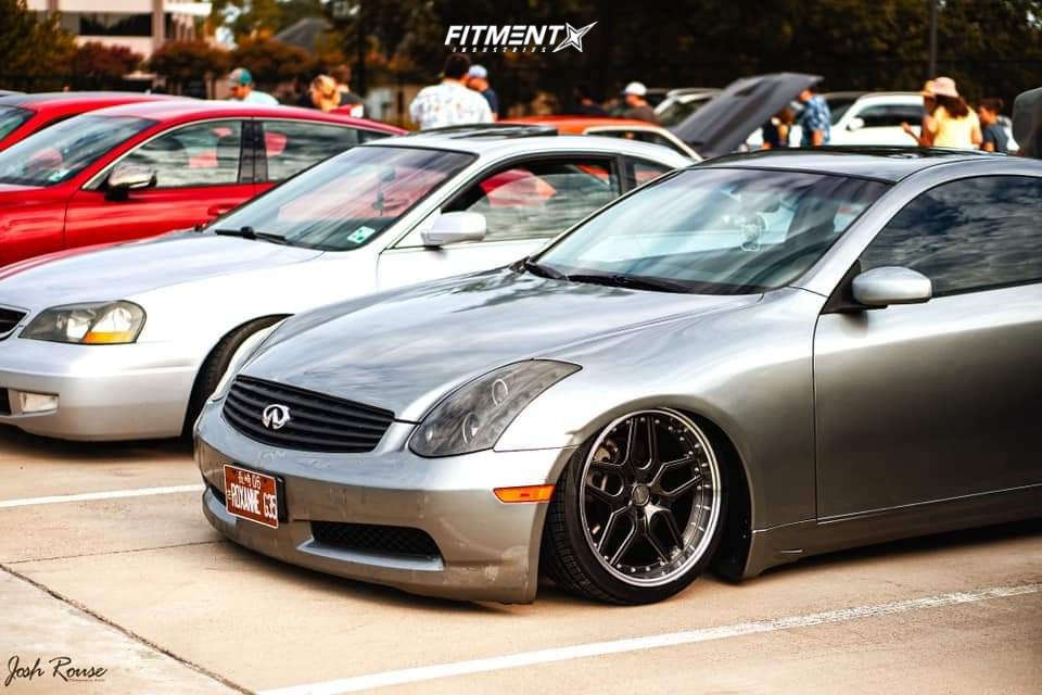 2006 INFINITI G35 2dr Coupe (3.5L 6cyl 6M) with 19x9.5 ESR CS15 and ...