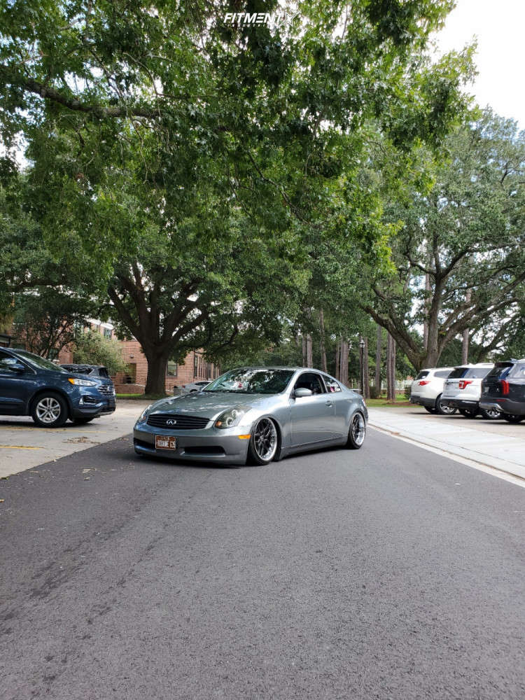 2006 INFINITI G35 2dr Coupe (3.5L 6cyl 6M) with 19x9.5 ESR CS15 and ...