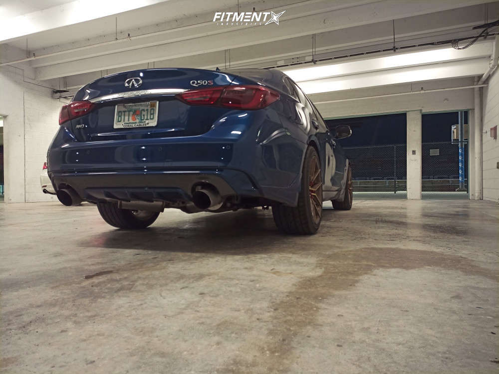 2019 INFINITI Q50 Red Sport with 19x8.5 XXR 559 and Sumitomo 245x45 on ...