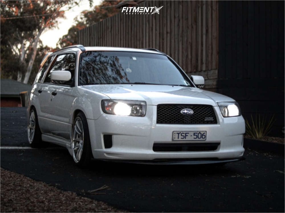 2006 Subaru Forester X with 18x9.5 Work Emotion Cr 2p and Yokohama ...