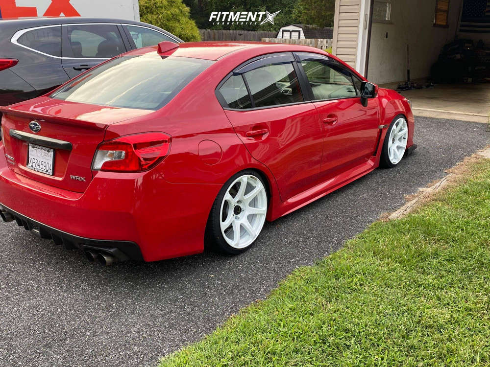 2017 Subaru WRX Base with 18x9 Cosmis Racing Mr7 and Nankang 225x25 on ...