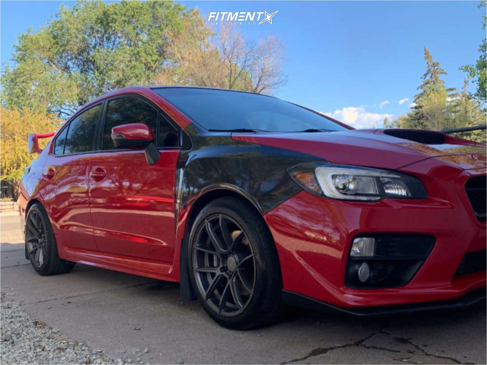 2017 Subaru WRX STI Base with 18x9.5 AVID1 SL02 and Continental 255x50 ...