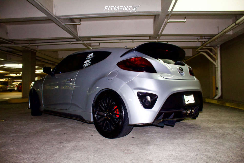 2016 Hyundai Veloster Turbo with 18x8 MSR 045 and Federal 245x40 on ...