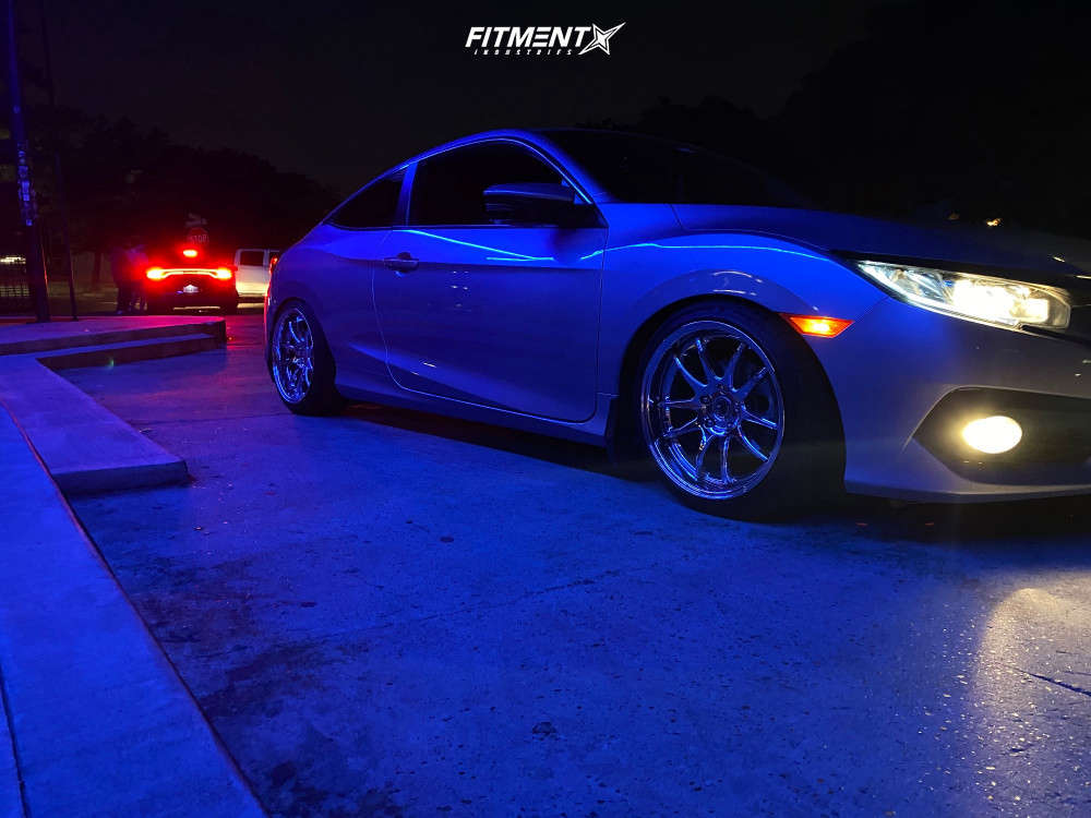 2016 Honda Civic EX-T with 18x9.5 Aodhan DS02 and Crosswind 225x40 on ...