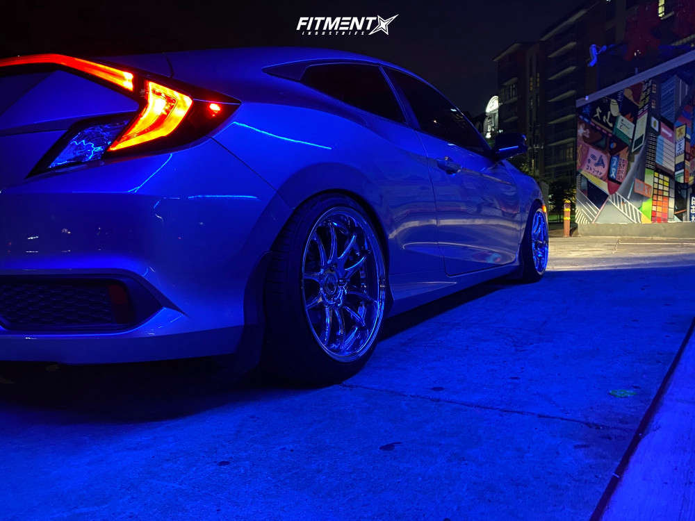 2016 Honda Civic EX-T with 18x9.5 Aodhan DS02 and Crosswind 225x40 on ...