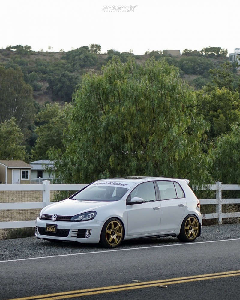 2010 Volkswagen GTI Base with 18x8.5 Rotiform Six and Pirelli 235x45 on ...