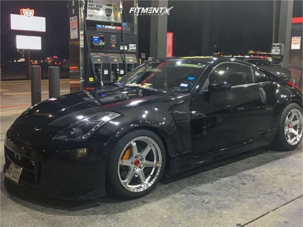 2006 Nissan 350Z Base with 18x9.5 ESR Sr07 and Federal 245x40 on Stock ...