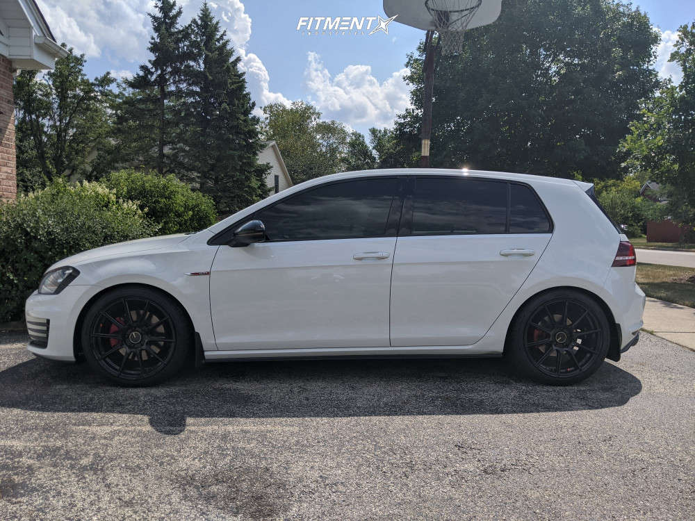 2016 Volkswagen GTI SE with 18x8 Enkei Ts10 and Continental 225x40 on Lowering Springs | 1266777 ...
