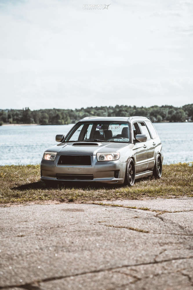 2006 Subaru Forester XT Limited with 18x9.5 Varrstoen Es6 and Hercules ...