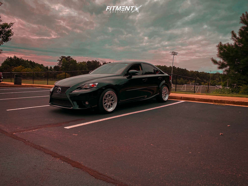 2015 Lexus IS250 Base with 18x9.5 ESR Cs1 and Riken 235x40 on Stock ...