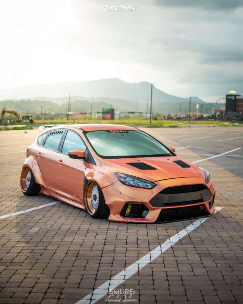 2017 Ford Focus ST with 18x10.5 BBS Rs and Achilles 215x40 on Air ...