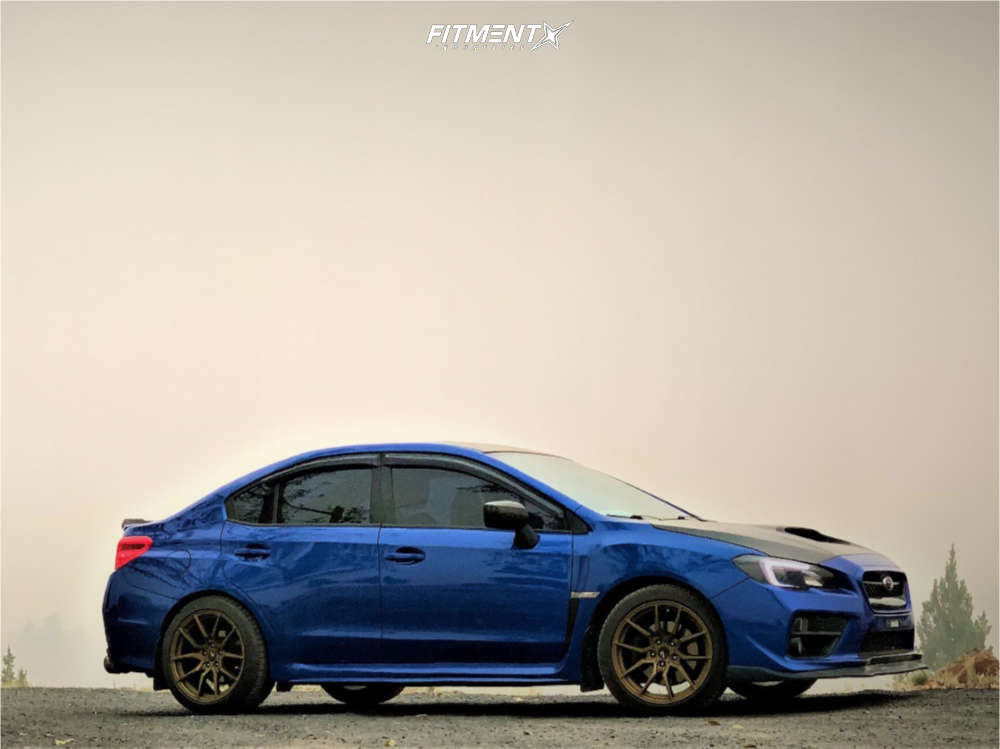 2015 Subaru WRX Limited with 18x9.5 Option Lab R716 and Michelin 255x40 ...
