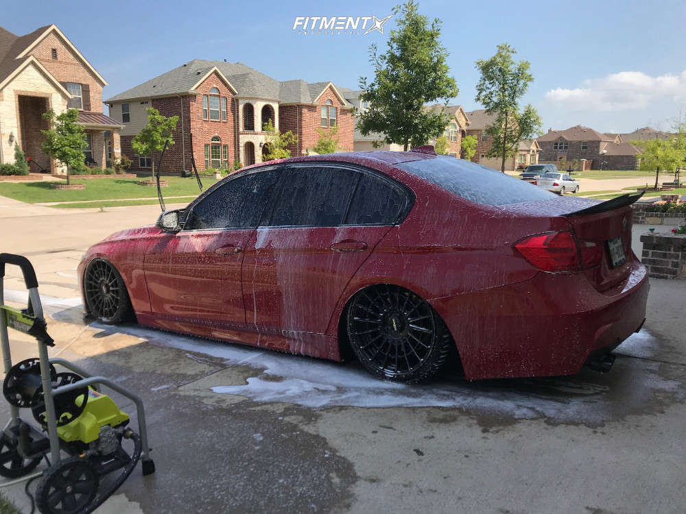 2013 BMW 335i Base with 19x8.5 Rotiform Las-r and Continental 235x35 on ...